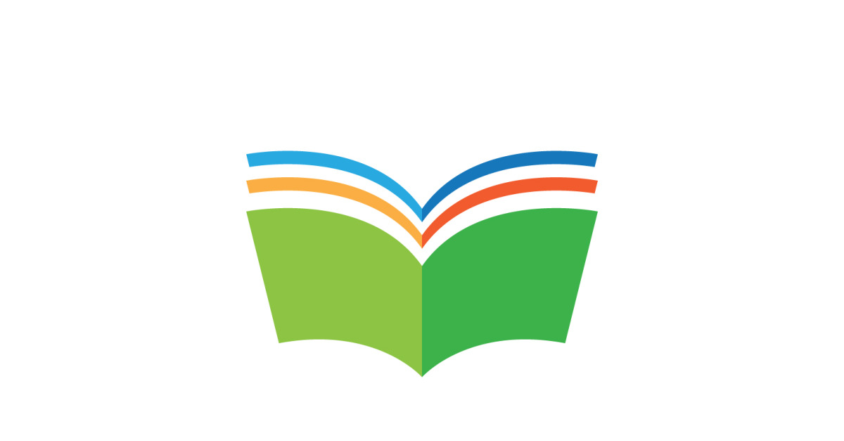 Book read hand logo vector v1 #348140 - TemplateMonster
