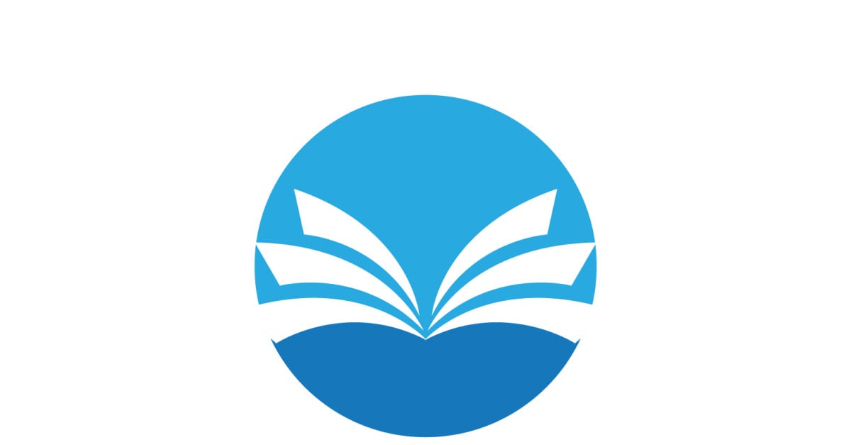 Buch lesen Hand-Logo-Vektor v4 #348143 - TemplateMonster