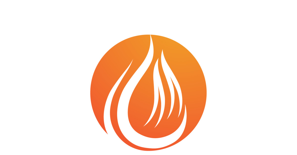 Fire hot burning logo vector v1 #348183 - TemplateMonster