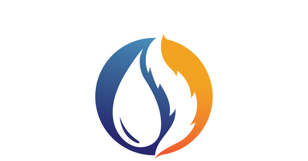 Fire hot burning logo vector v2 #348184 - TemplateMonster