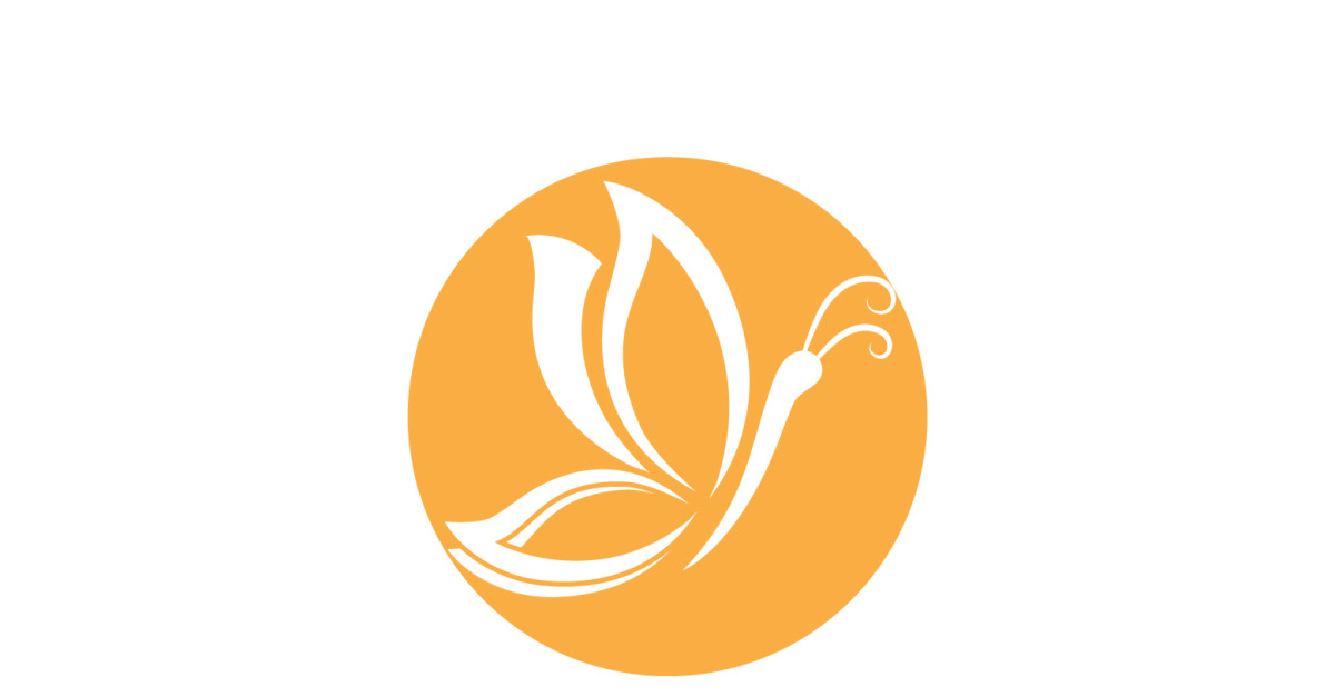 Kanat kelebek güzellik logo vektör v7 - TemplateMonster