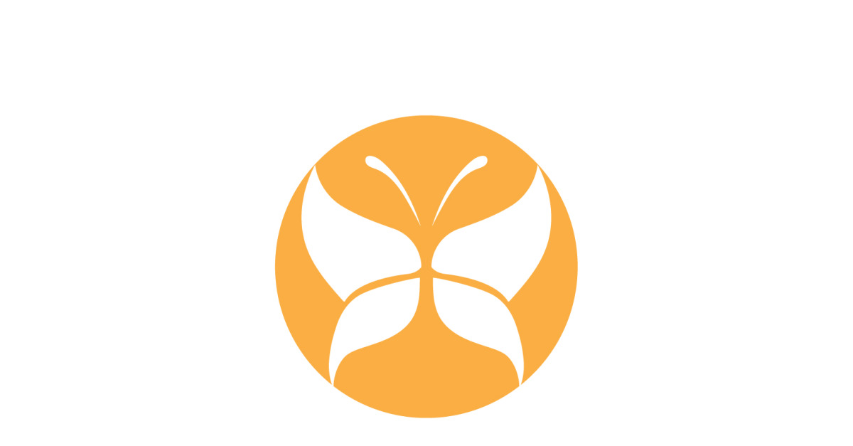 Skrzydło motyla uroda logo wektor v1 - TemplateMonster