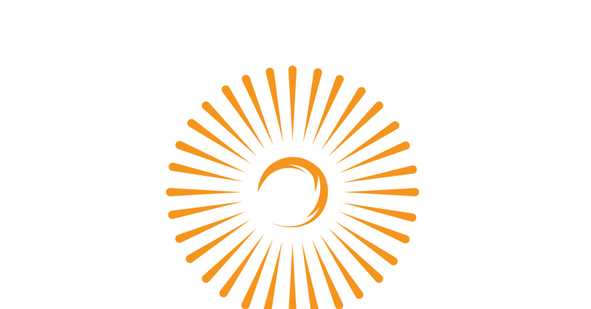 Sun brush logo nature circle v1 #348179 - TemplateMonster