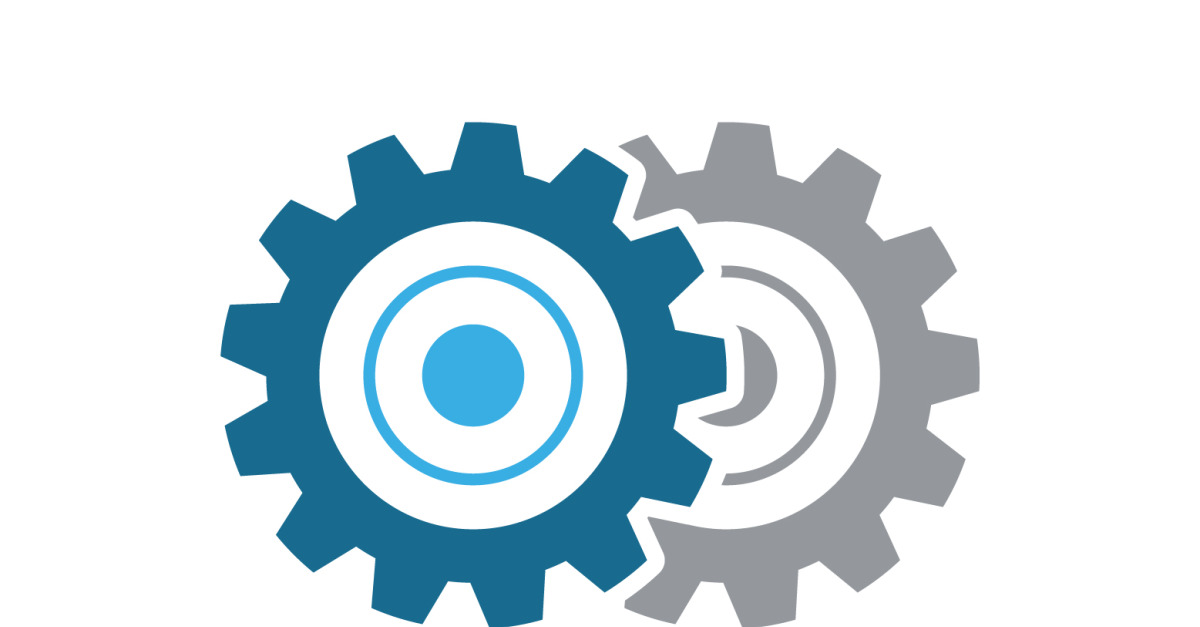 Gear set machine logo vector v2 #348279 - TemplateMonster
