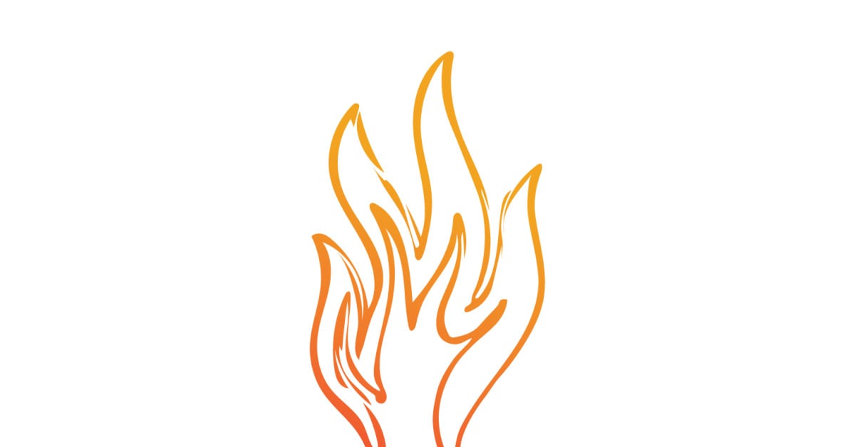 Hot fire burn vector logo v9 #348269 - TemplateMonster