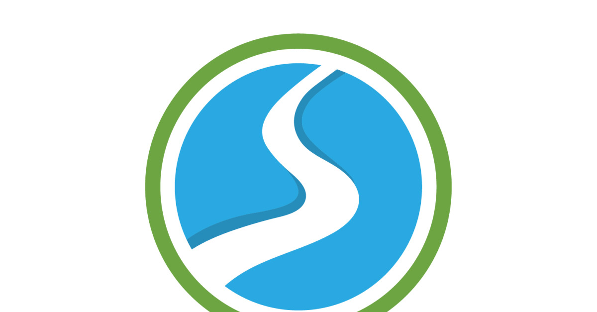 Plantilla de logotipo de vector de río v2 - TemplateMonster