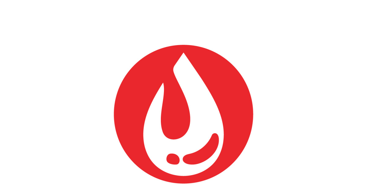 Kan kırmızı damla logo vektör şablonu v2 - TemplateMonster