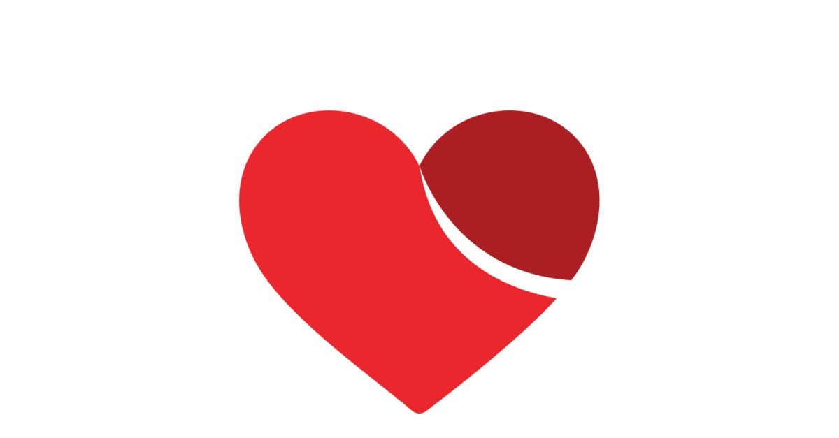 Corazón amor san valentín elemento logo vector v3