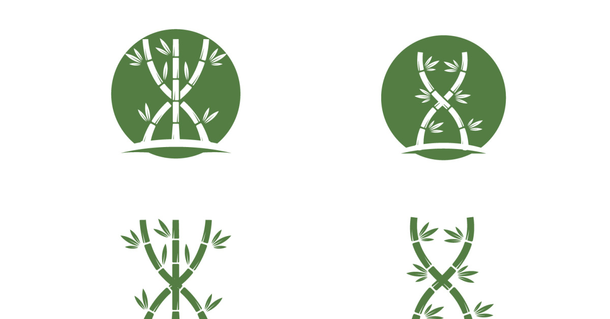 Bamboo tree logo vector v33 #348649 - TemplateMonster