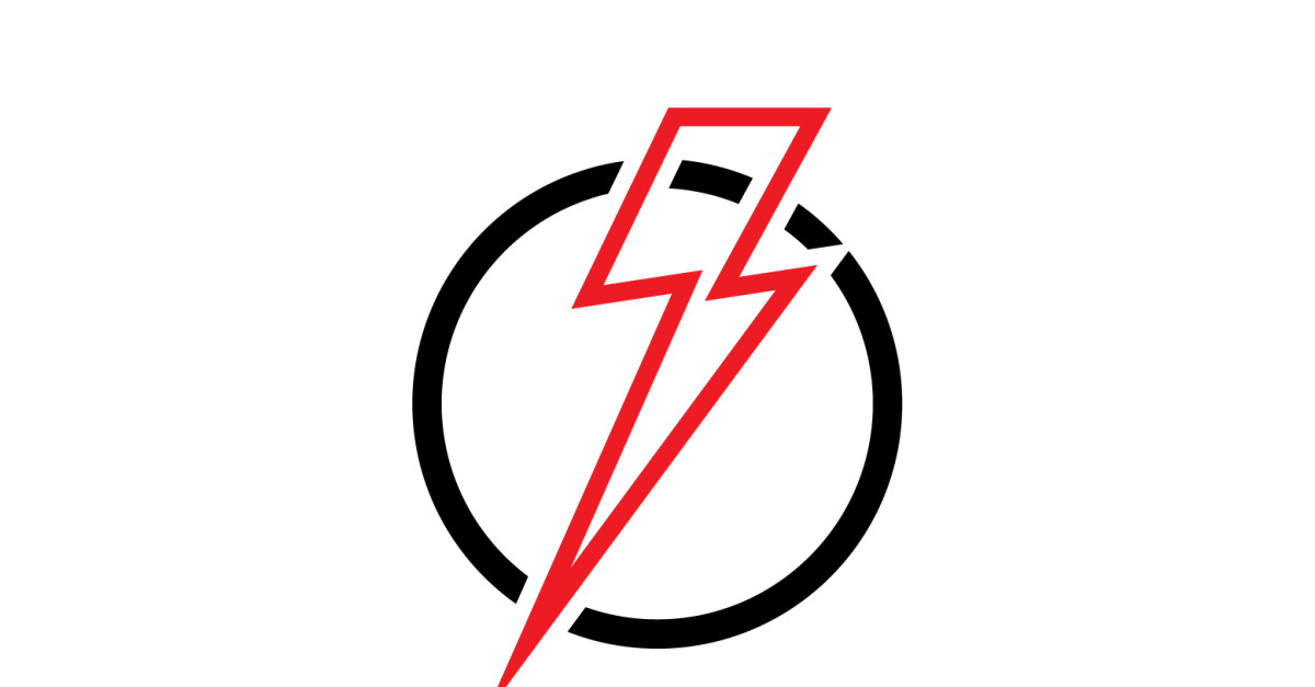 Strom rayo relámpago vector logo v31 - TemplateMonster
