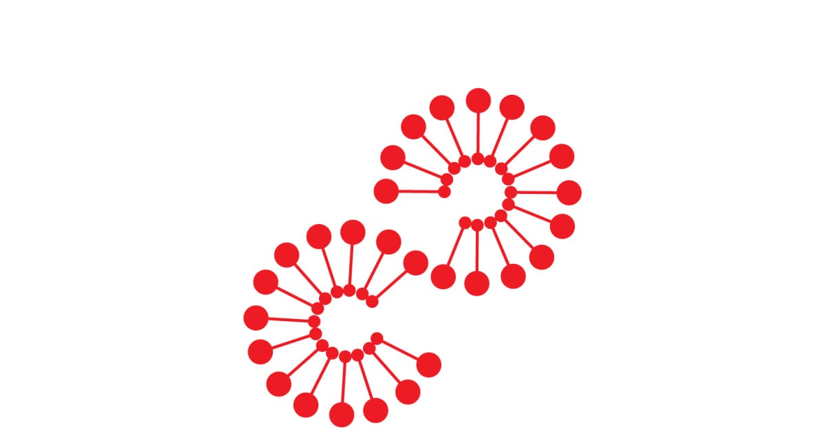 Wektor logo uroda kwiat mniszka lekarskiego v21