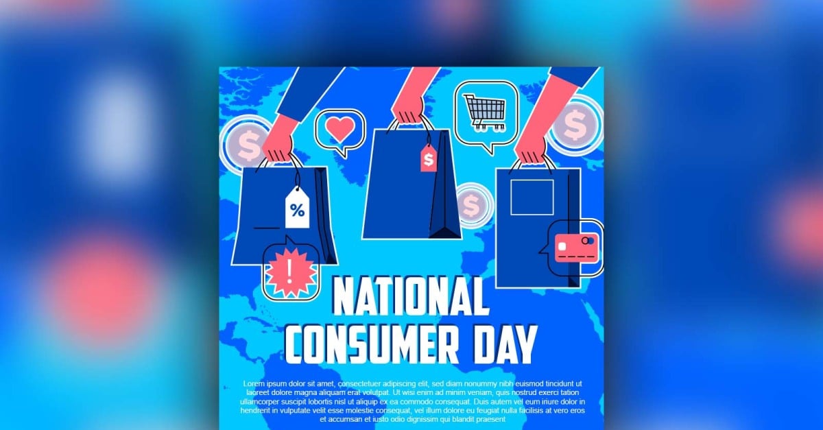 National Consumer Day Social Media Post Design