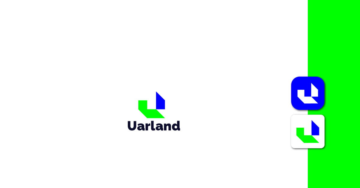 Professional Letter U Logo Design with mobile app icon