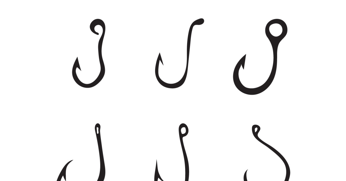 Kanca balık logo şablonu vektör v.2 #349581 - TemplateMonster