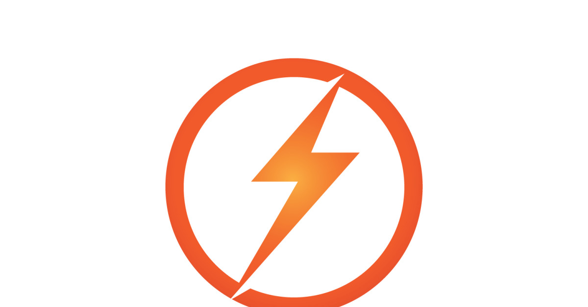 Strom piorun flash błyskawica logo v.25 - TemplateMonster