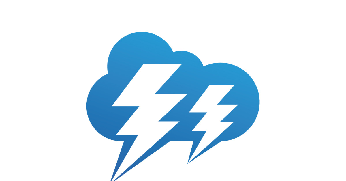 Strom thunderbolt lightning vector logo v.15