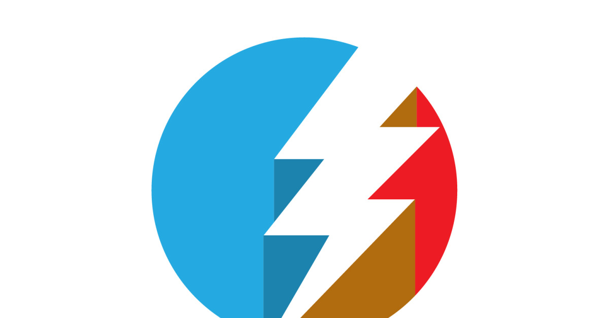 Strom thunderbolt lightning vector logo v.16