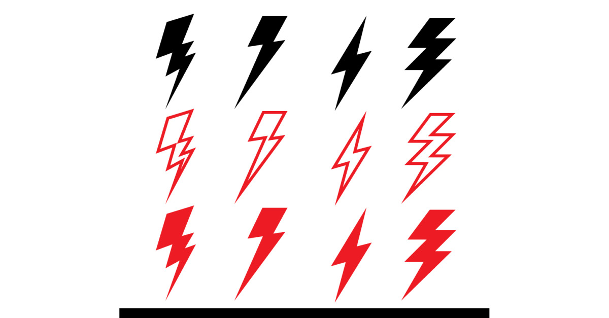 Strom thunderbolt lightning vector logo v.1