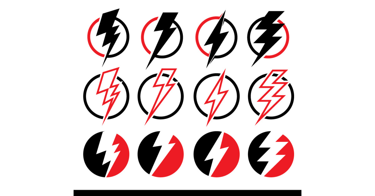 Strom thunderbolt lightning vector logo v.2