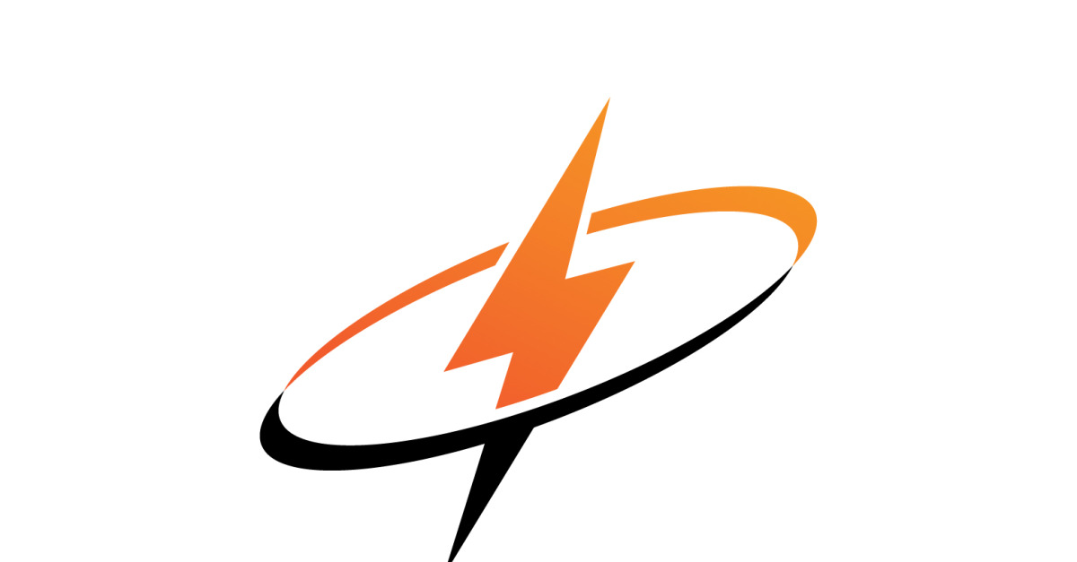 Strom thunderbolt lightning vector logo v.5