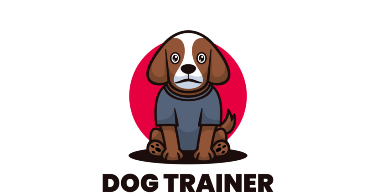 Dog Trainer Mascot Cartoon Logo #349796 - TemplateMonster