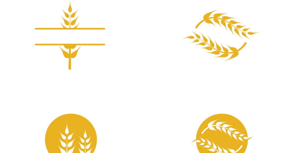 Wheat oat rice logo food v.2 #349777 - TemplateMonster