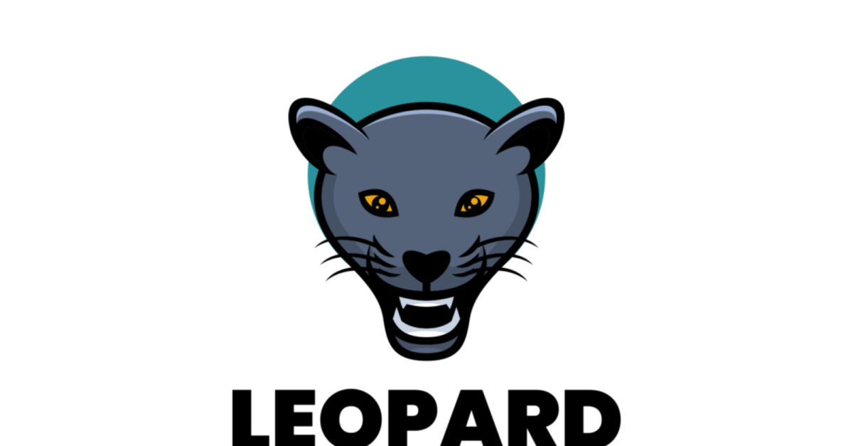 Leopard Simple Mascot Logo #349809 - TemplateMonster