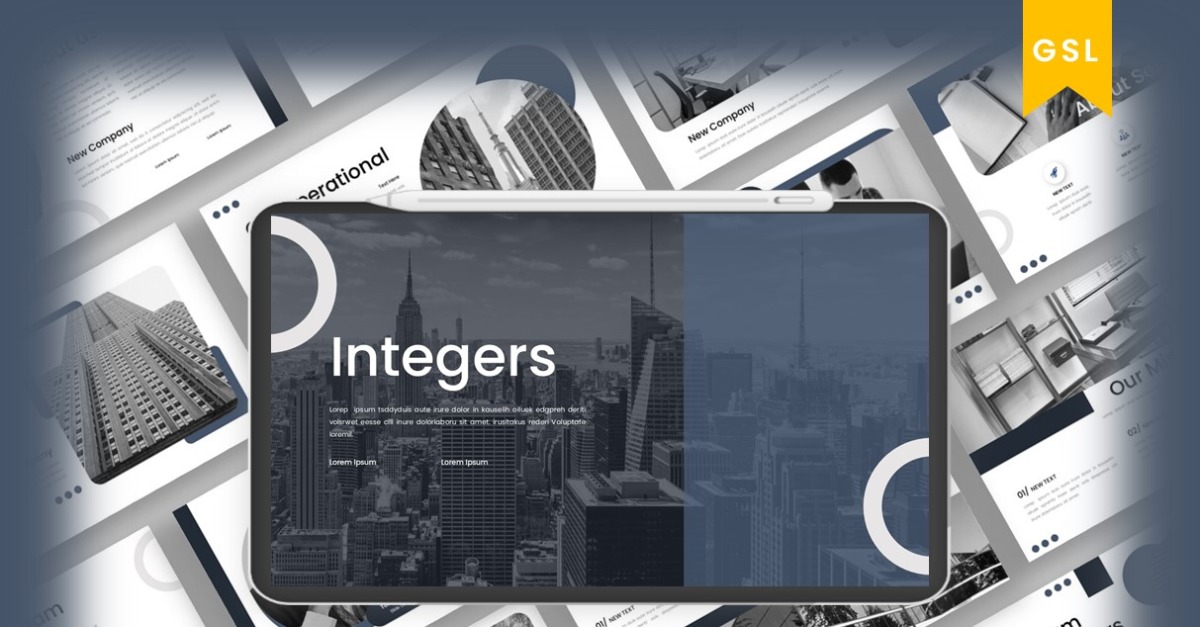 Integers - Business Google Slide Template - TemplateMonster