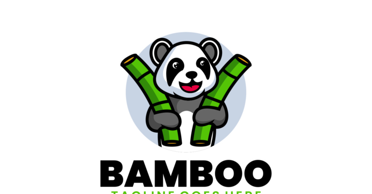 Bamboo Mascot Cartoon Logo #350041 - TemplateMonster