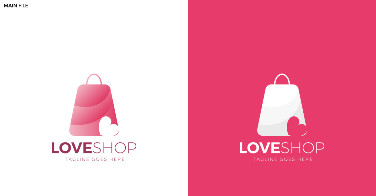 Branding Love Logo sunumu, logo, logo tasarımı