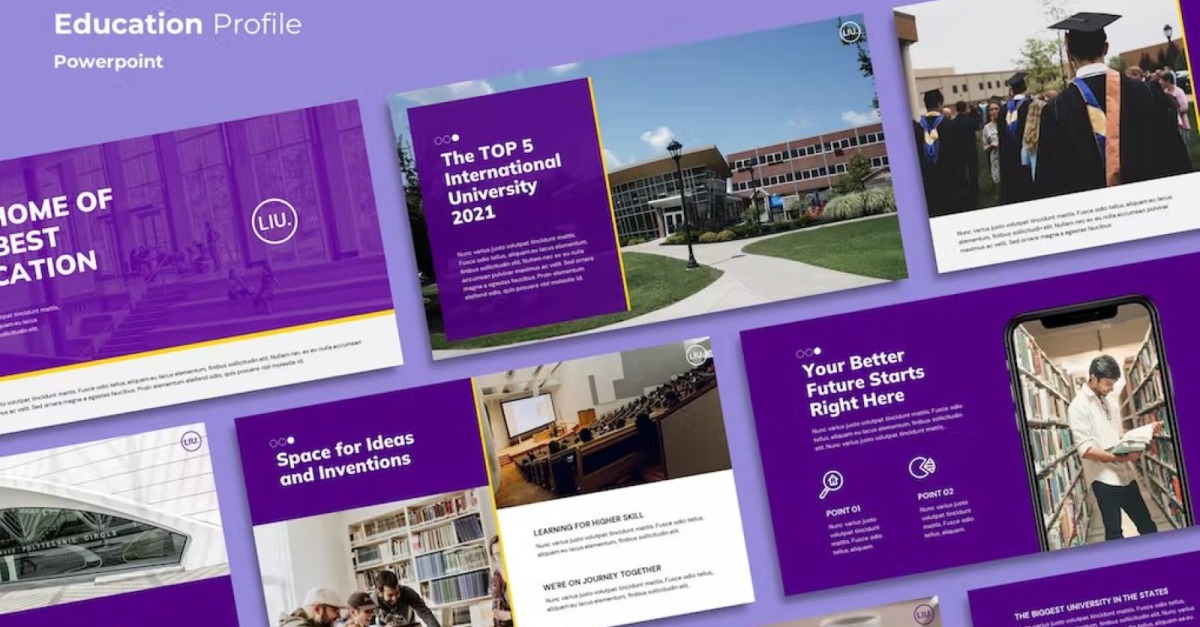 Losare - Education Profile Powerpoint - TemplateMonster