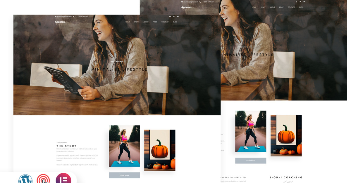 Appolan – Tema multipropósito de WordPress de una página