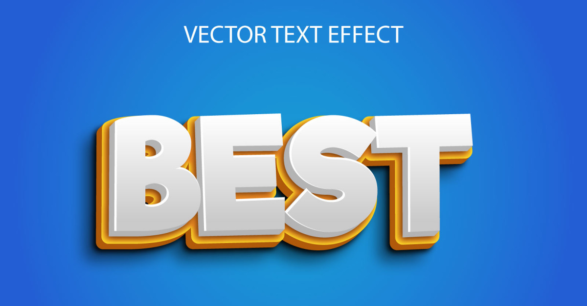Best 3D Editable Vector Eps Text Effect Template