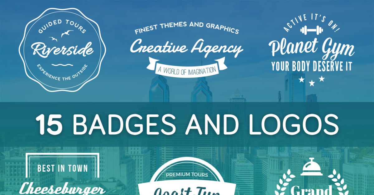 15 Rozet ve Logo - Retro Rozet Tasarımları - TemplateMonster