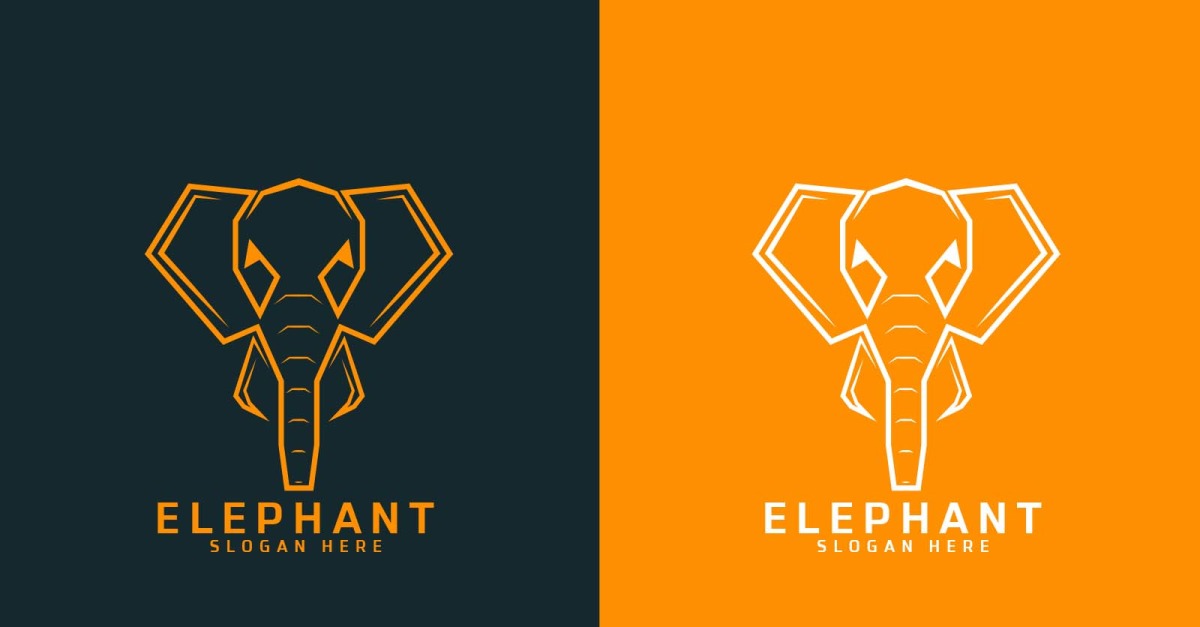 Design de logotipo da Elephant Tech - Identidade da marca