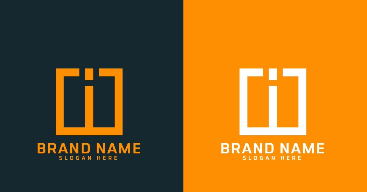 Marka I list Logo Design - tożsamość marki - TemplateMonster