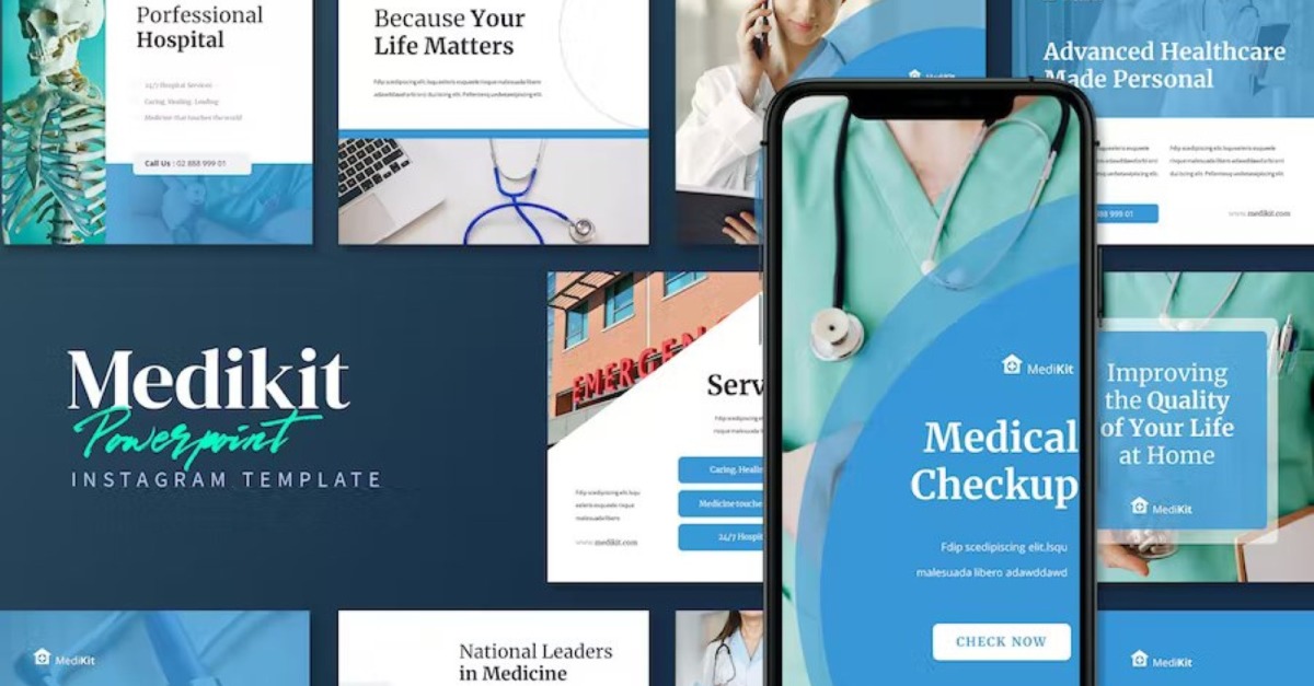 Medikit - Modello di post Instagram medico PPT