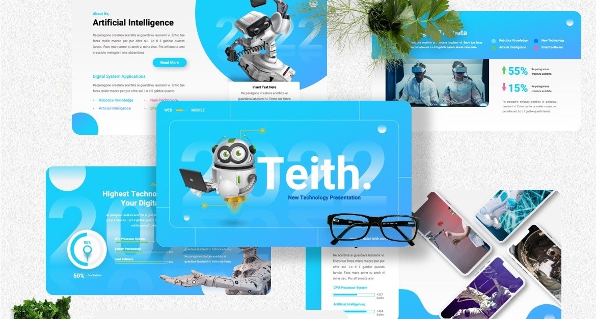 Teith - Technology Powerpoint Template - TemplateMonster