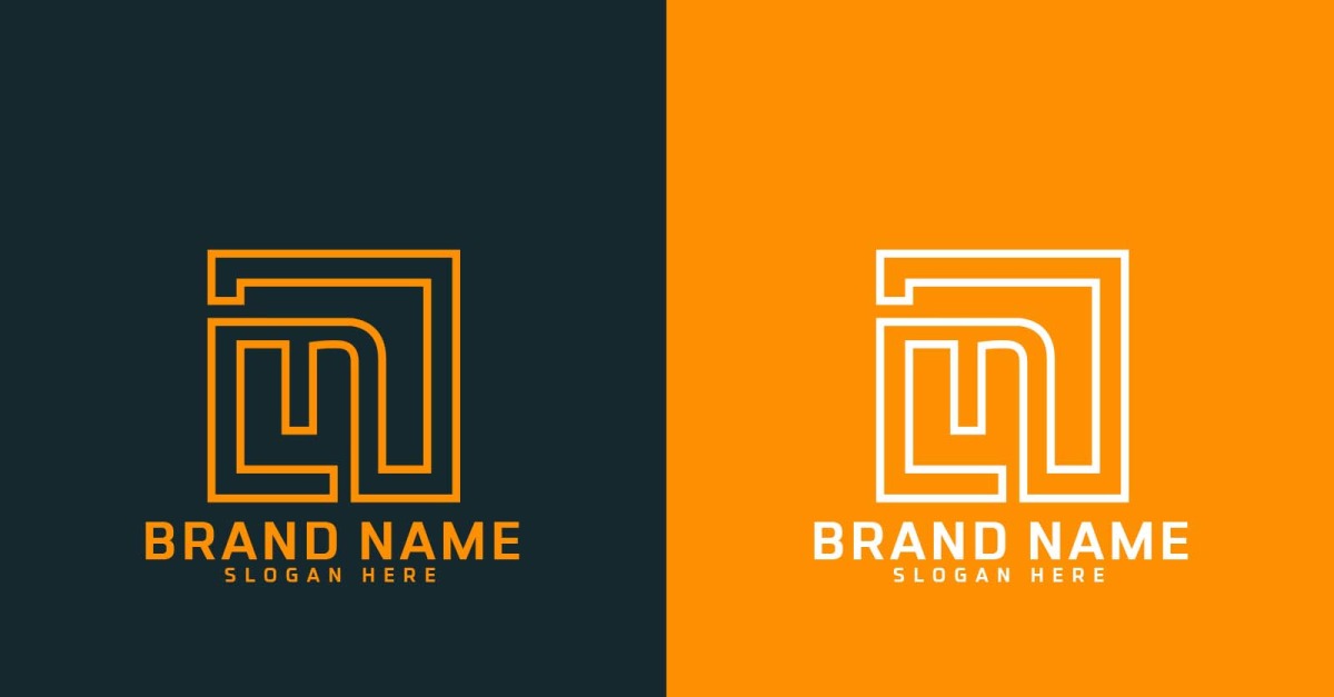 La marca N letra de Diseño de Logotipo - Letra Pequeña