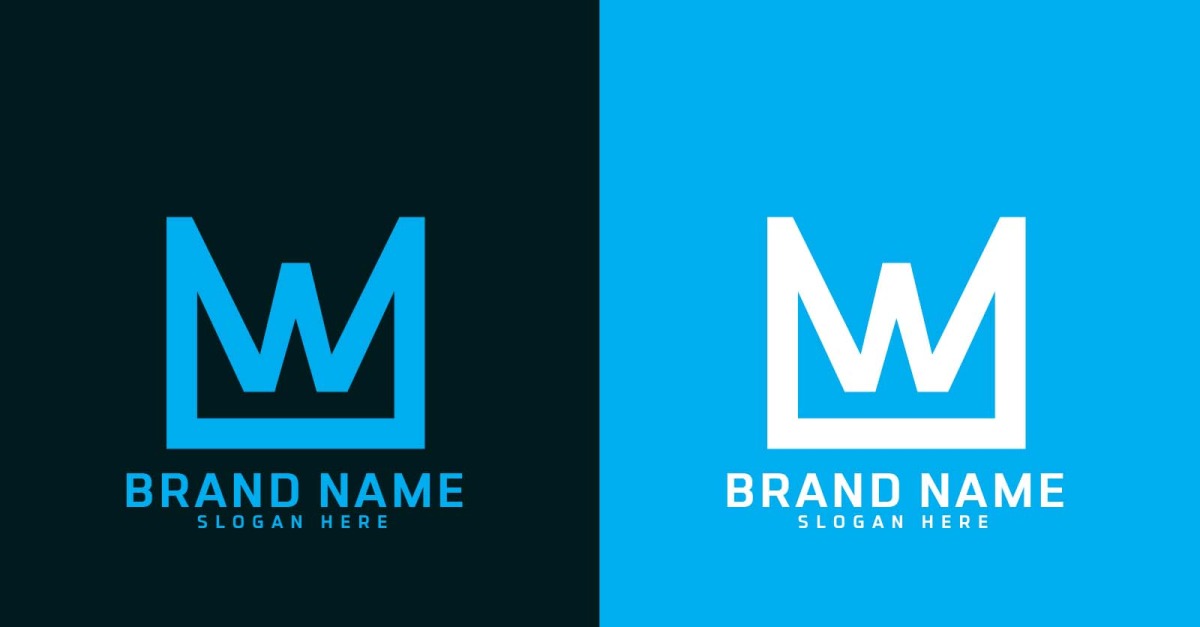Marca W carta de Diseño de Logotipo - Identidad de Marca