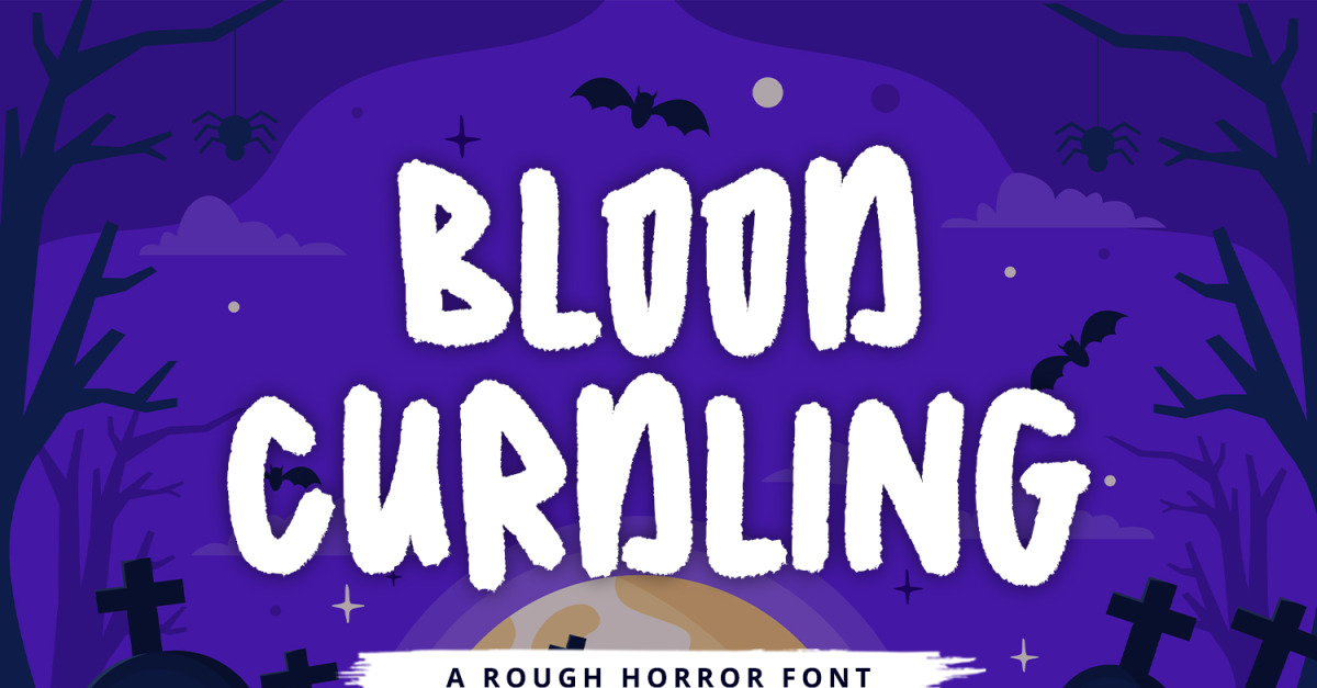 Bloodcurdling - Police d'affichage d'horreur