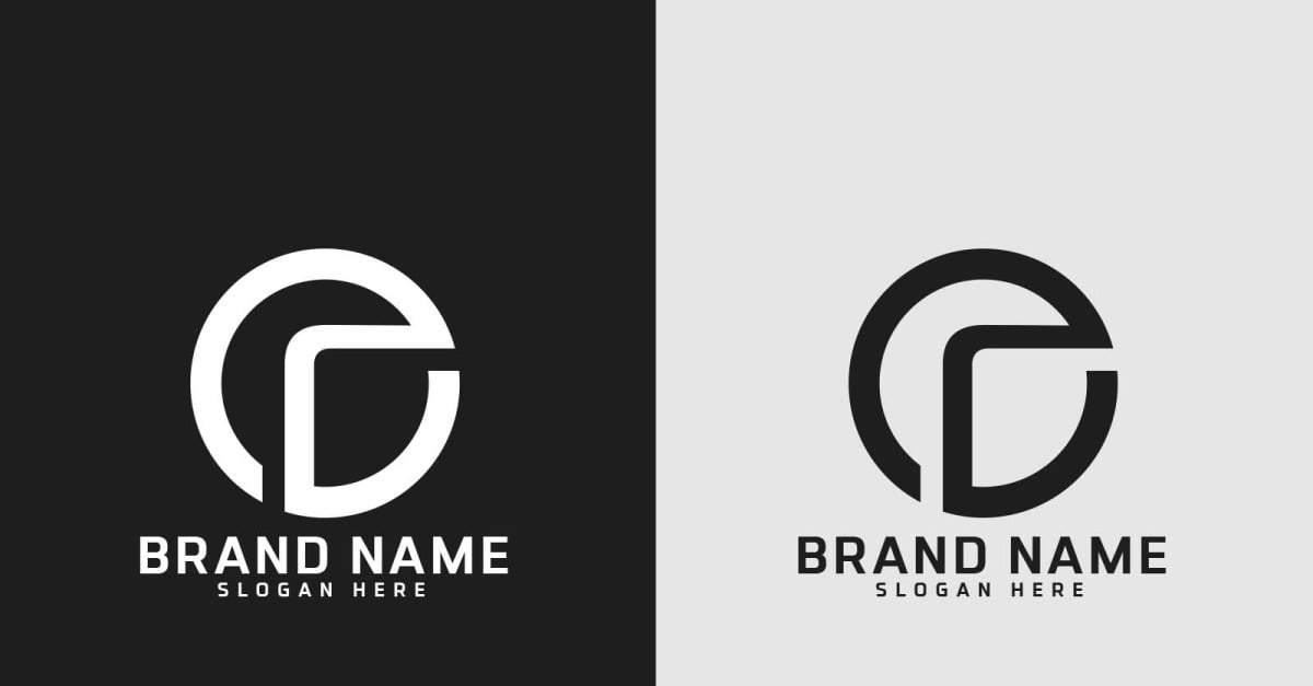 Brand R letter Circle Shape Logo Design - Small Letter