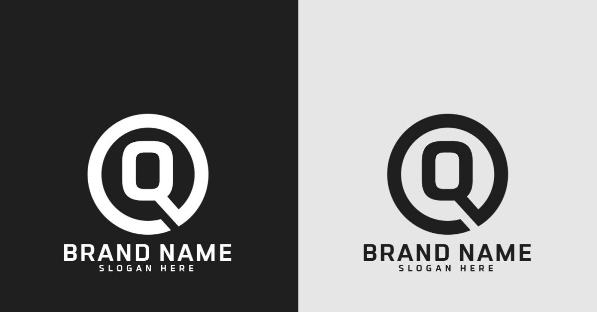 Création de logo en forme de cercle de lettre Q de la marque - Identité ...