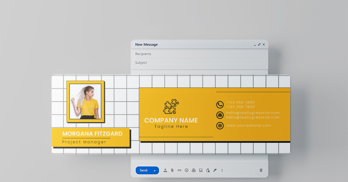 Email Signature Style Design 3 #350933 - TemplateMonster
