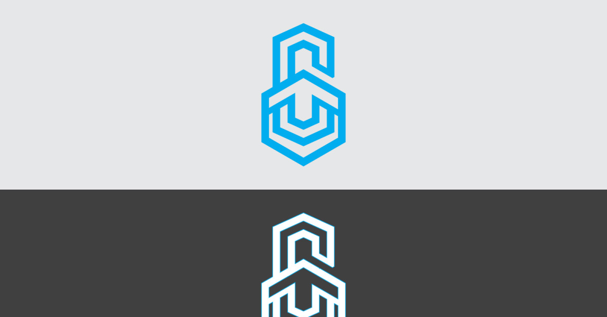 Simple Company Monogram Logo Design Template