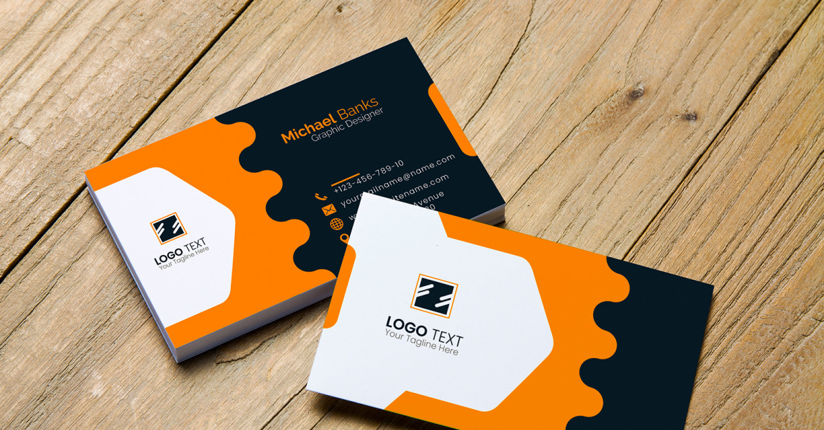 Azure Blaze Corporate Identity-Visitenkartenvorlage