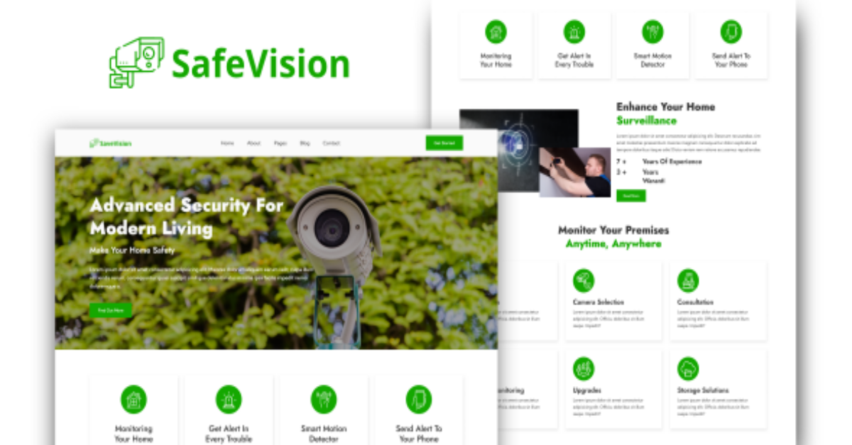SafeVision - CCTV And Security HTML Template