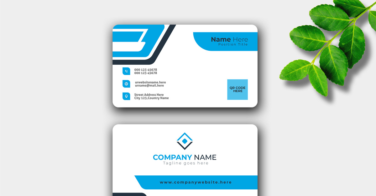 Company business card template design - TemplateMonster