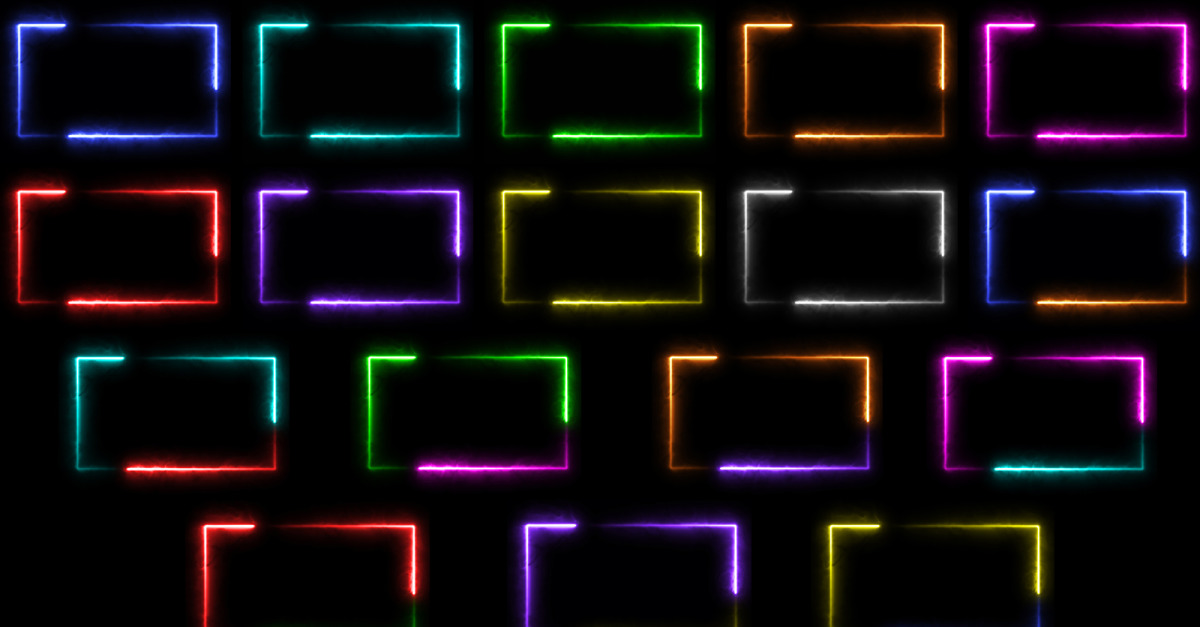 Myst Triple Line Webcam Frame Stock Motion Graphic Pack