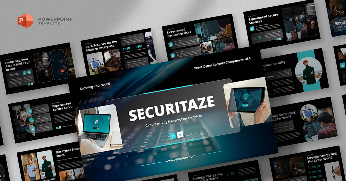 Securitaze - Siber Güvenlik Powerpoint Şablonu